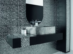 » Moon Pure Silver tile by Dune