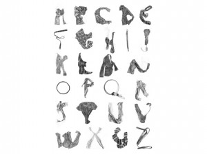 » Clothing alphabet typography by Stuart Whitton
