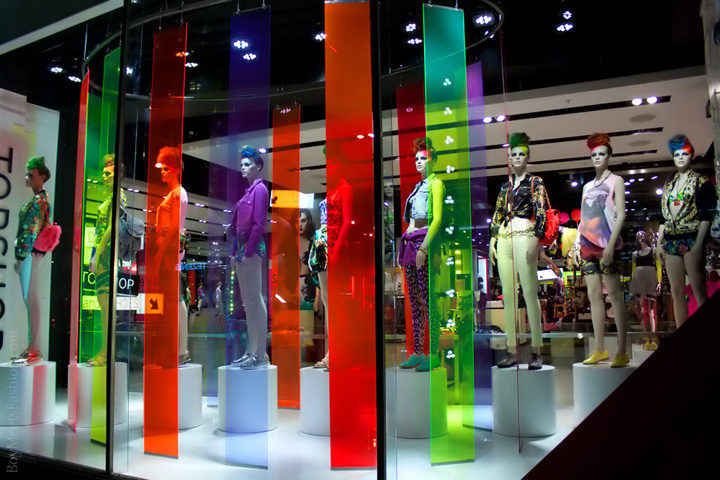 » Topshop window display by Blacks VM, London