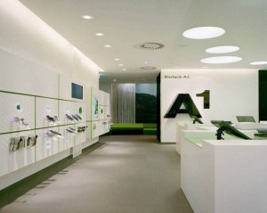 » A1 Telekom store by BEHF, Austria