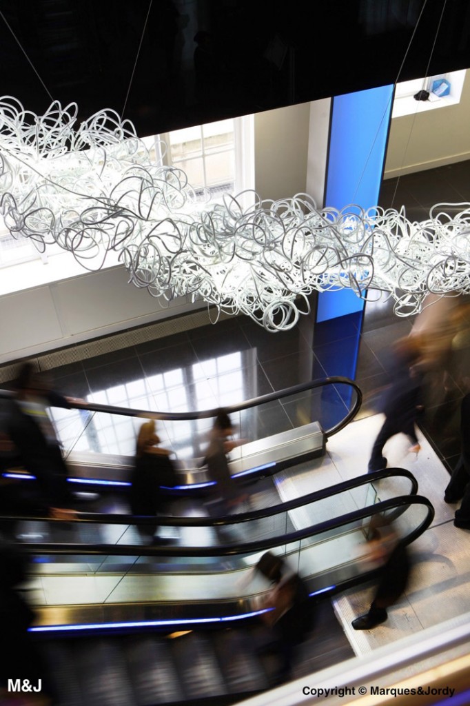 » Chandelier at Bloomberg London Headquarters by Marques & Jordy