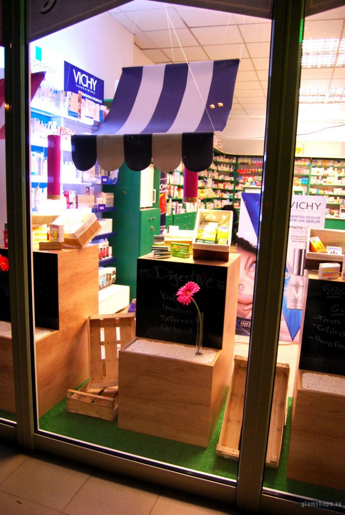 » Floreasca pharmacy window display, Bucharest