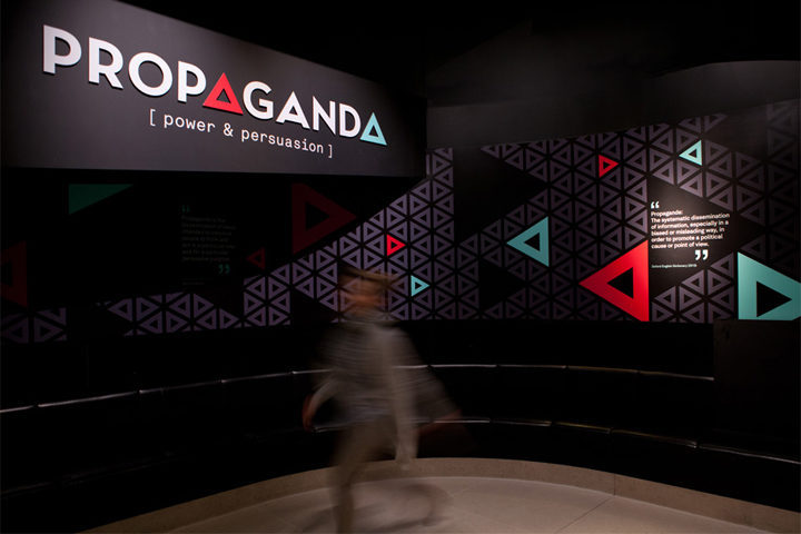 » Propaganda exhibition at The British Library by Twelve Studio, London