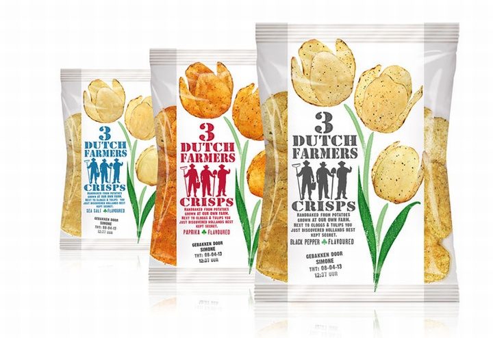 » 3 Dutch Farmers Crisps packaging by SoGood Design