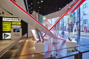 » TOPSHOP / TOPMAN windows at Oxford Circus by StudioXAG, London