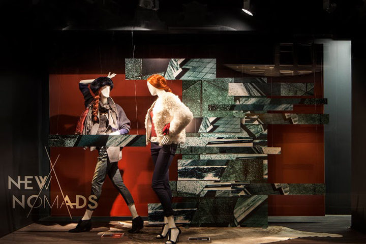 » De Bijenkorf windows by Studio XAG, Netherlands