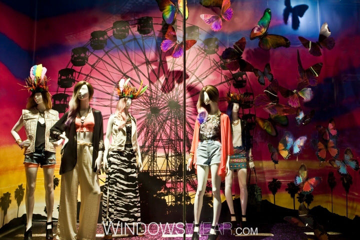 » Butterfly fashion window design trend, worldwide
