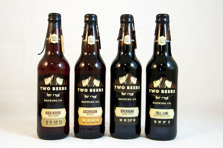 » Two Beers Brewing Company packaging by DEI Creative