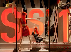 » Miss Selfridge windows 2014 Spring, London