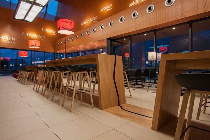 » MY STOP motorway restaurant by Barmade Interior Design, Switzerland
