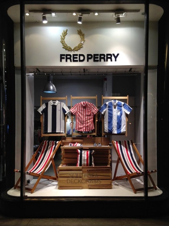 » Fred Perry x Southsea Deckchairs windows by Studio XAG