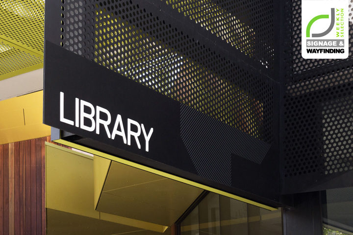 » SIGNAGE & WAYFINDING! Bendigo Library signage system by Hofstede Design