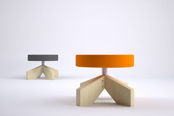 » Big Foot stool by Alper Gündüz for Formabilio