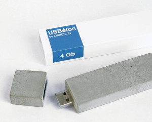 » USBeton: the USB stick made of concrete by KIXBERLIN