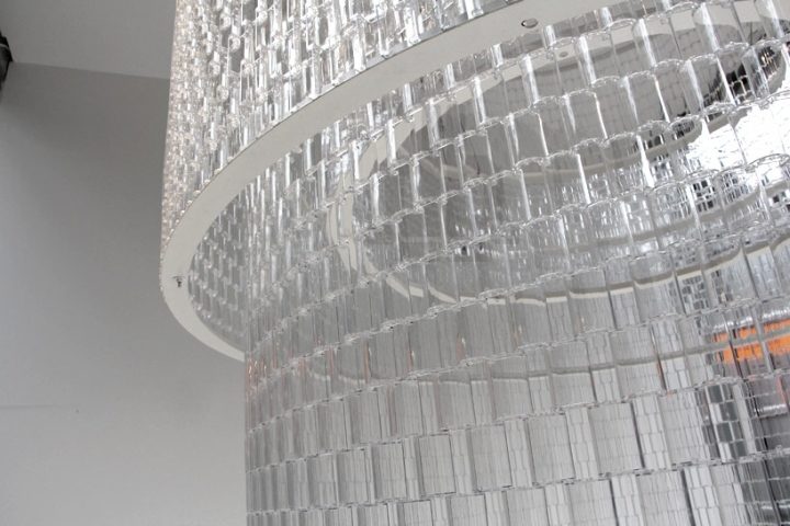 » Transparent LEGO chandelier by Tobias Tøstesen