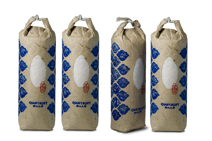» Qian`s Gift Organic Rice Packaging by Pesign Design
