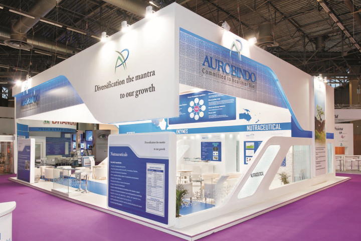 » Aurobindo Pharma Booth by Insta Exhibitions at CPHI 2014, Paris – France