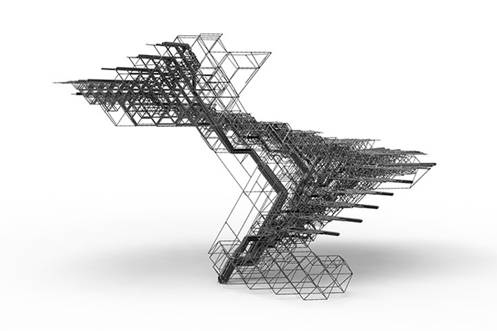 » SpaceStream wireframe structures