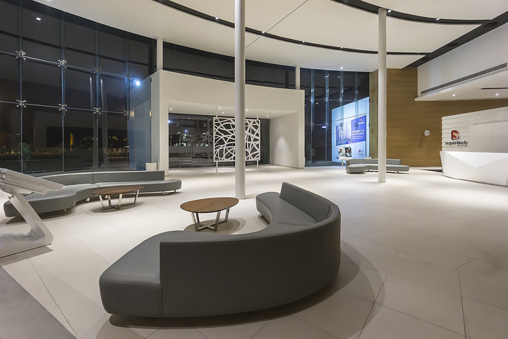 » Supertech Hues sales office by The Blue Leaves Design Group, New ...