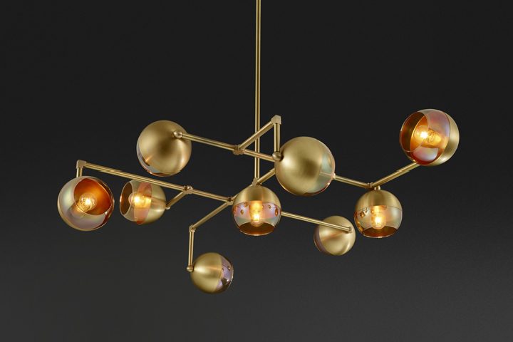 » Geometric brass lighting by Lightmaker Studio