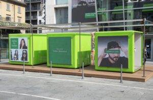 » Benetton Pop up cubes, Milan – Italy / Cannes – France