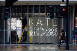 » KATE MOSS window display by Van Den Blocke for Reserved, London – UK