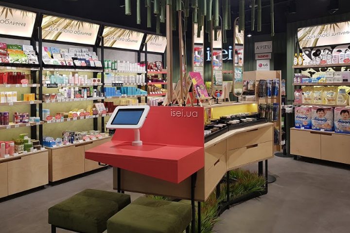 » ISEI beauty shop by A design Studio, Kiev – Ukraine