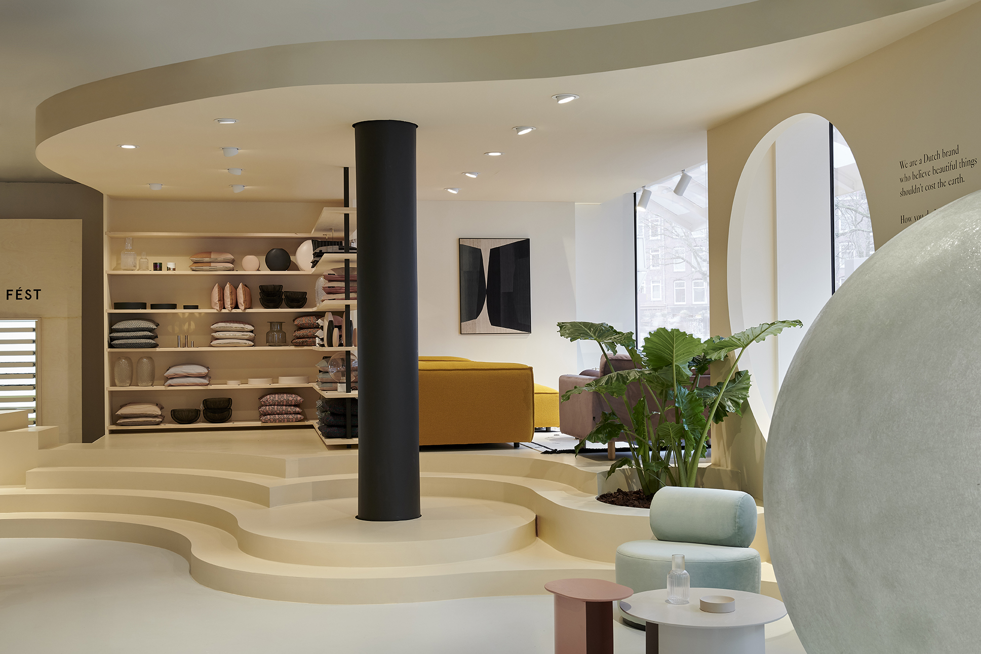 » S-P-A-C-E projects designs Fest Flagship Amsterdam