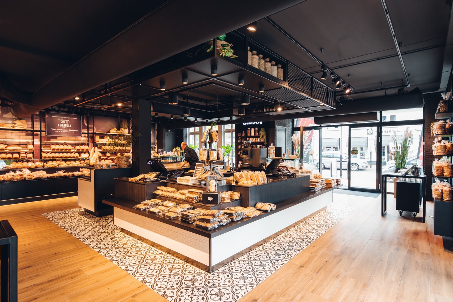 » Modern Dutch bakery design | black and white