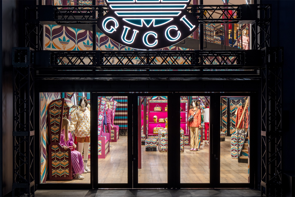 » adidas x Gucci pop-up store