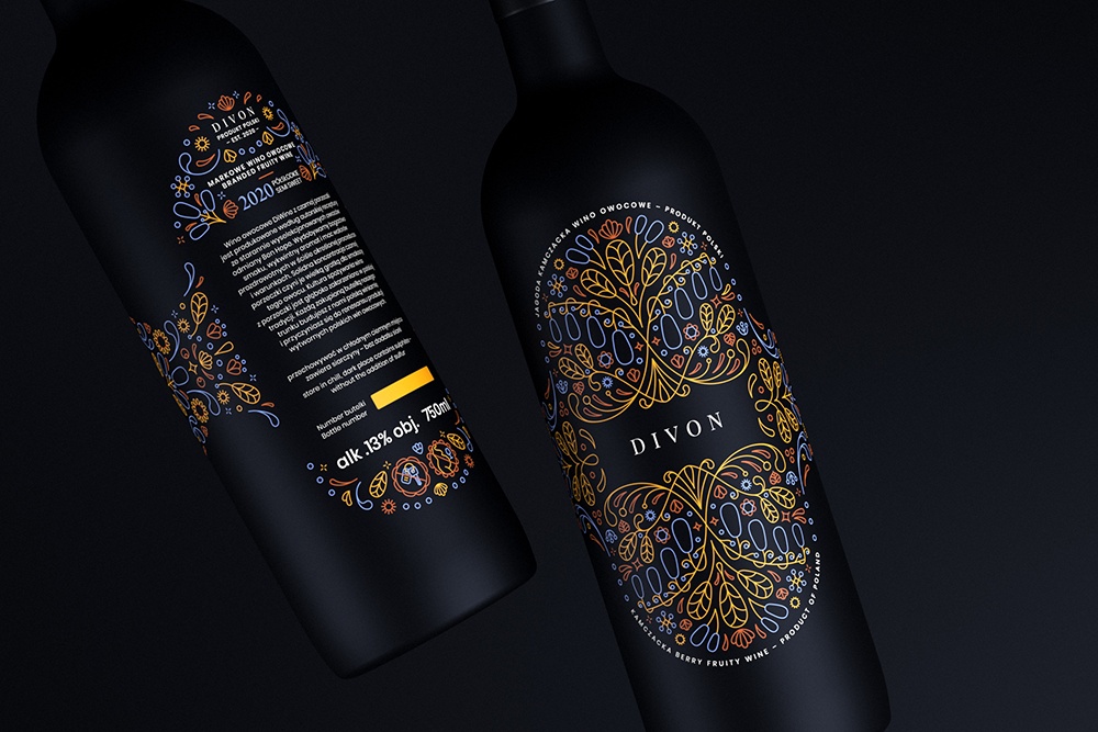 » Divon wine label by Kriszta Szegedi