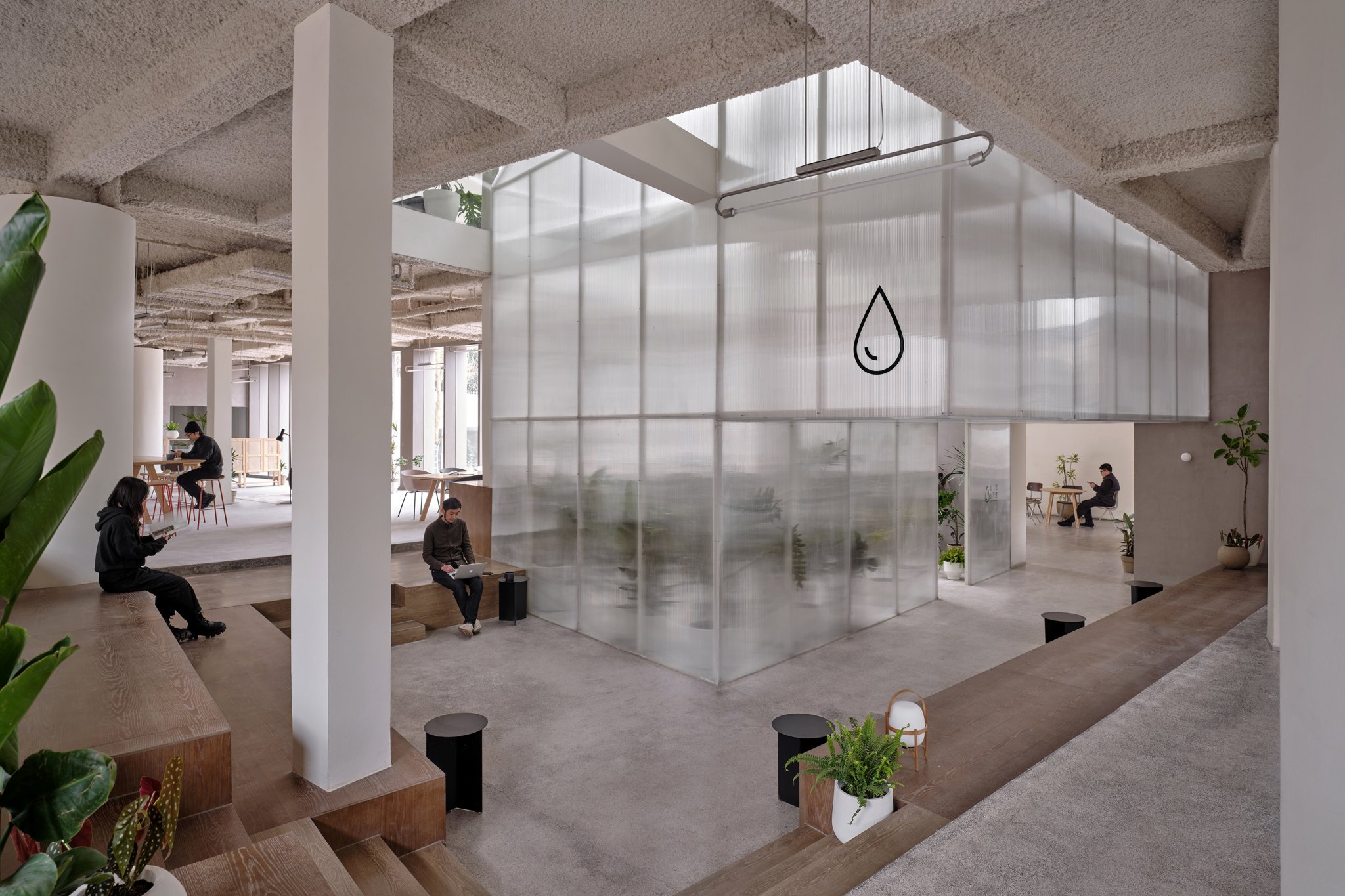 » TEAM_BLDG renovates spring water factory into Terraced Courtyard in ...