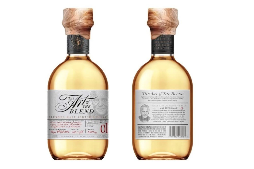 » The Art of the Blend Label Illustrated by Steven Noble