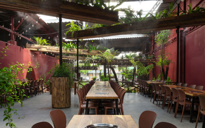 Tropical Restaurant Exterior