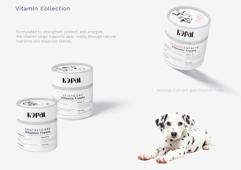 » K9pal — Minimalist Pet Food Branding & Packaging Concept